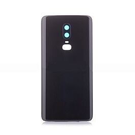 Original Rear Case and Camera Lens Ring For OnePlus 6 - Midnight Black