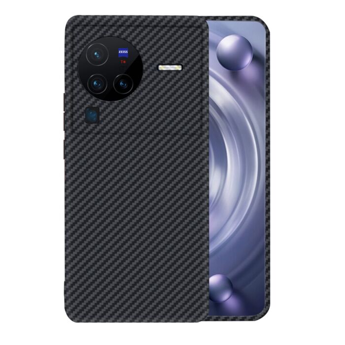 Vivo X80 Pro Case - Protective Kevlar Karbon Cover