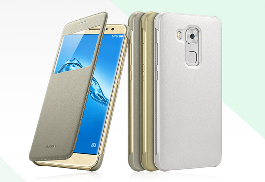 Official Smart Window View Leather Case For Huawei G9 Plus